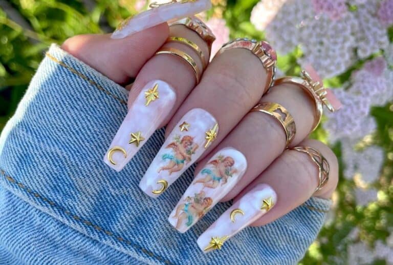 Angelic Nails Inspiration and Ideas - Nail Aesthetic