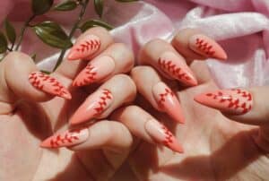 Nezuko Nails Inspiration and ideas - Nail Aesthetic
